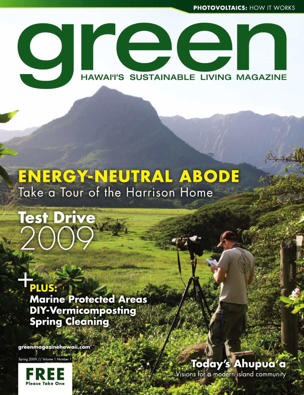 ISSUU - GREEN Volume 1 Number 1 by Green Magazine Hawaii: Hawaii's ...