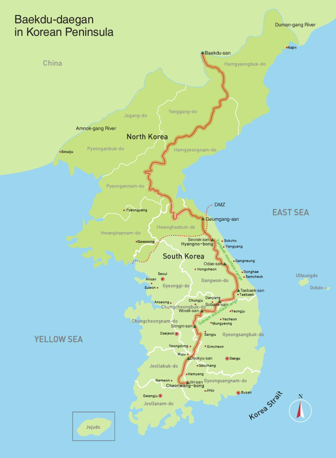 Baekdu-daegan Trail: Hiking Korea's Mountain Spine by Seoul Selection ...