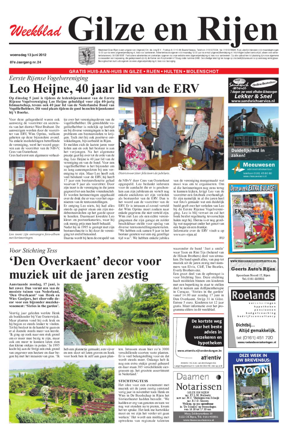 Gilze en Rijen 13-06-2012 by Uitgeverij Em de Jong - issuu