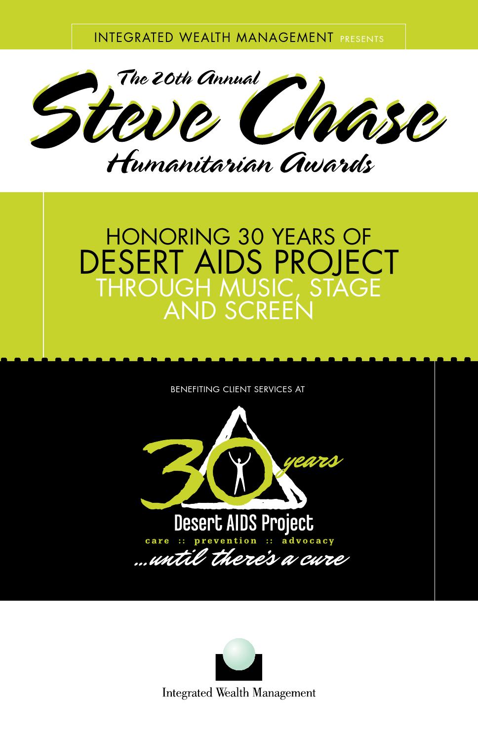 2014 Steve Chase Humanitarian Awards Gala Program by Desert AIDS ...