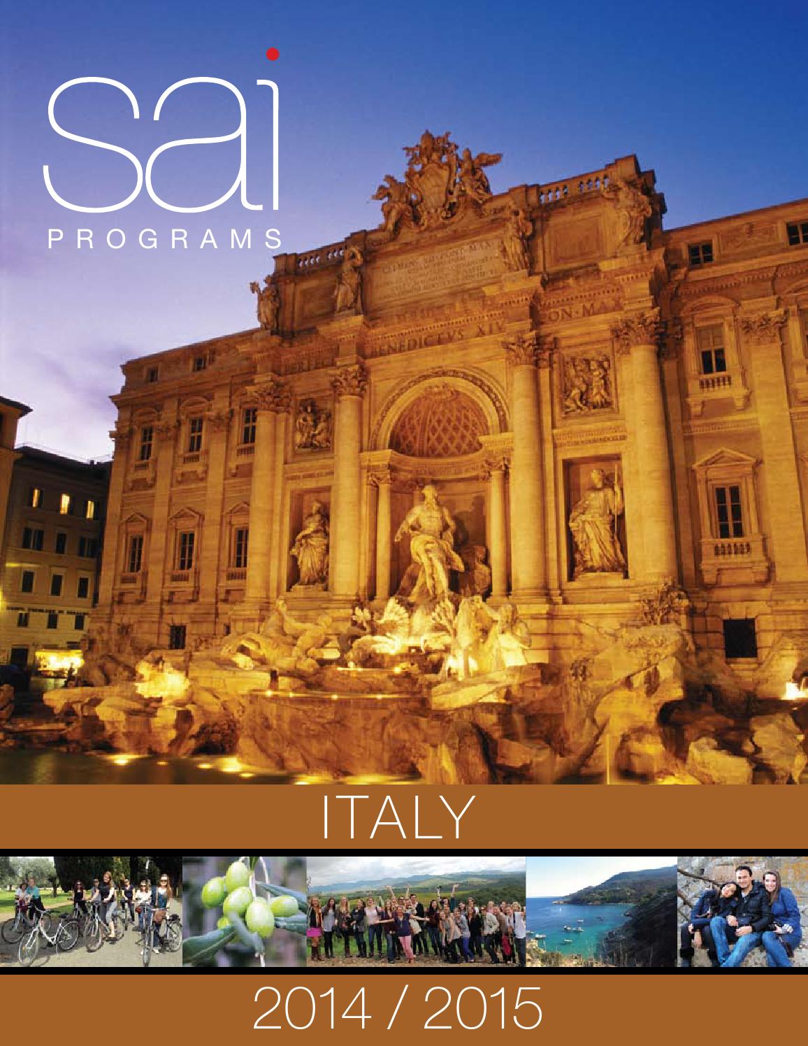 Italy Brochure 2014/2015 by SAI Programs - issuu