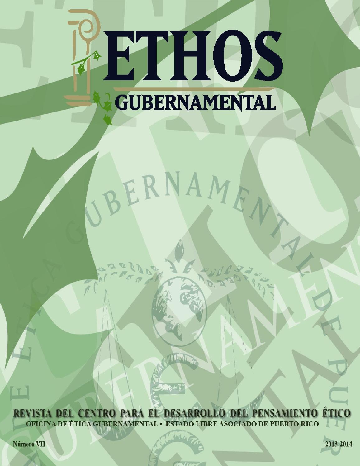 Revista Académica Ethos Gubernamental VII by Oficina de Ética ...