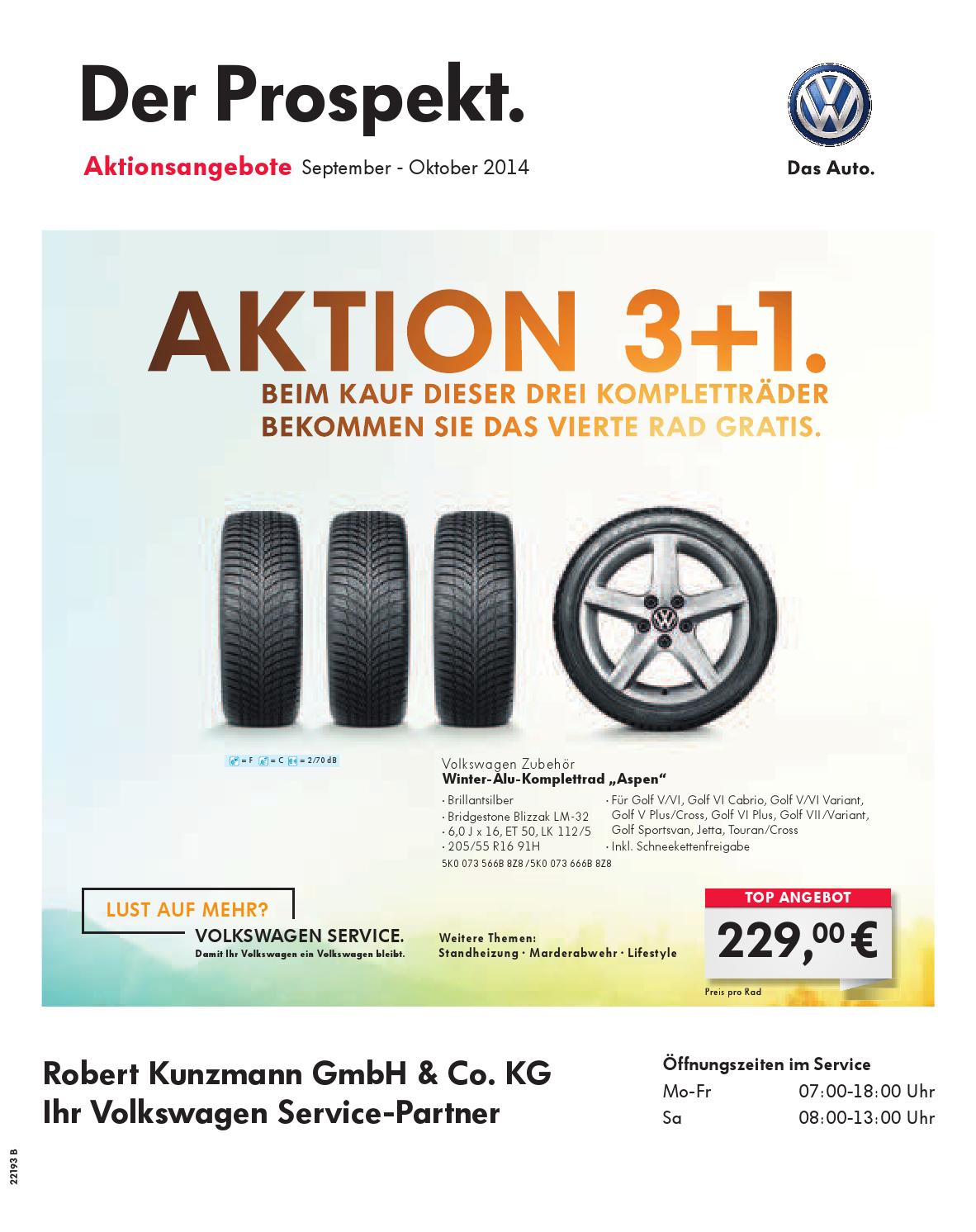 VW - Der Prospekt Sept - Okt 2014 by Robert Kunzmann GmbH & Co. KG - issuu