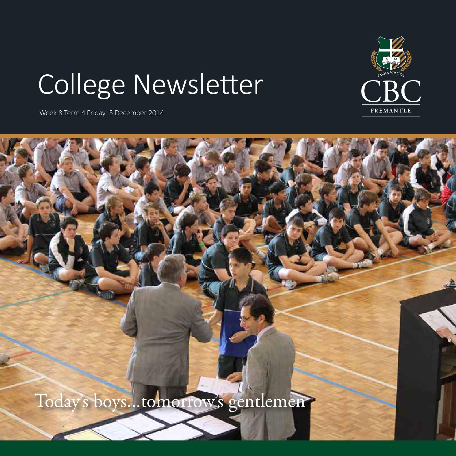 CBC Fremantle College Newsletter Week 8 term 4 by CBC Fremantle - issuu