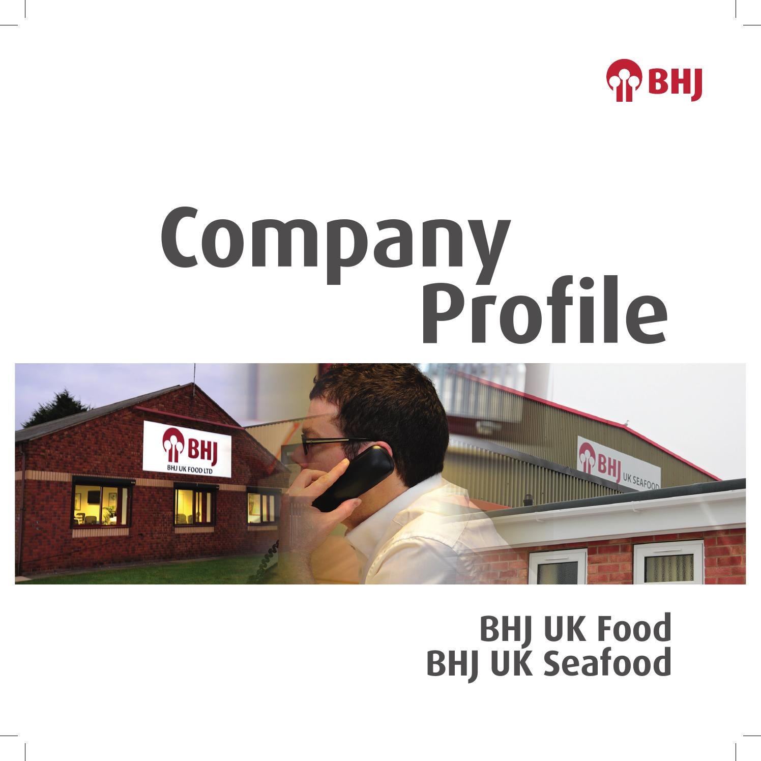 Company Profile - BHJ UK Food/Seafood by BHJ A/S - issuu
