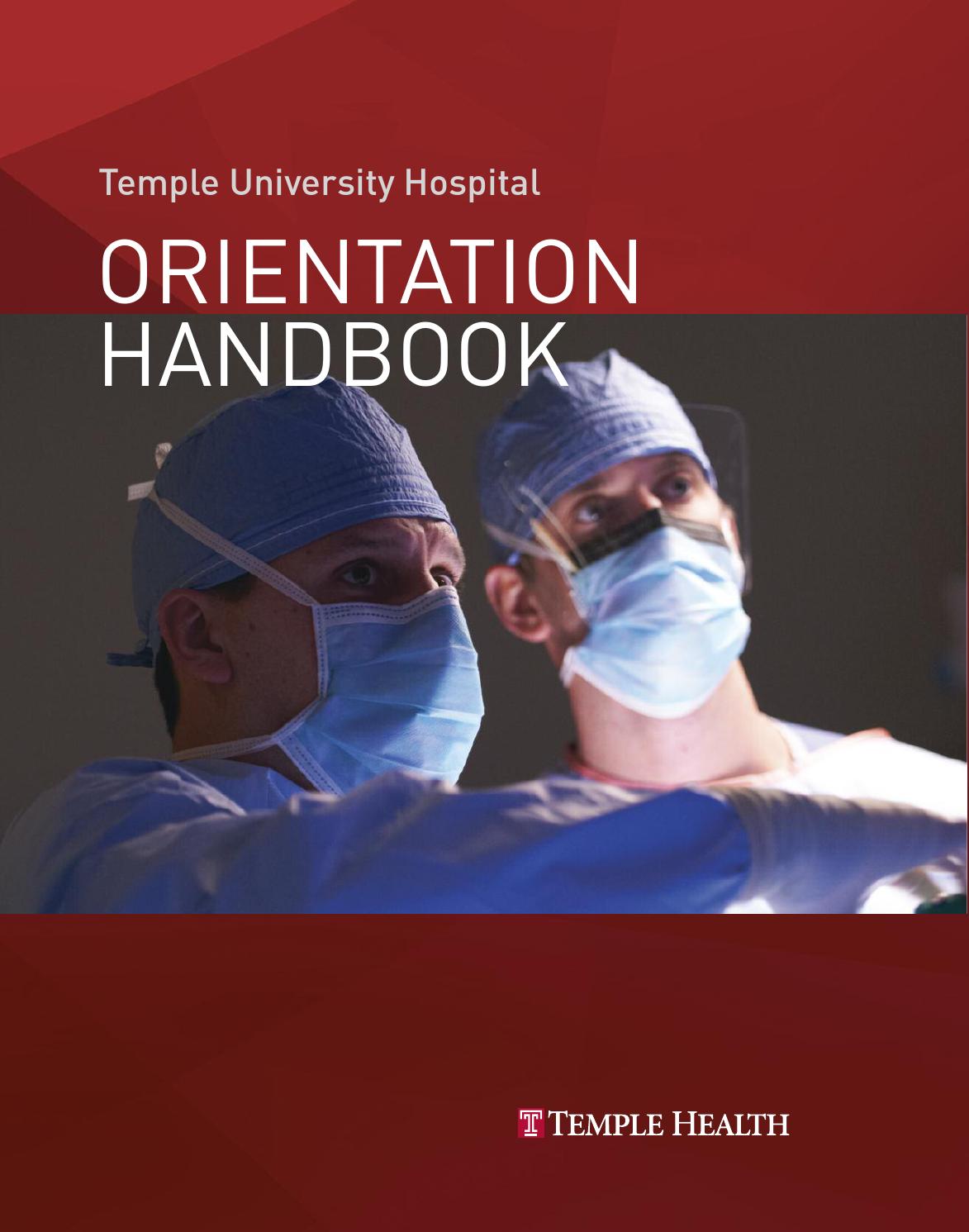 Temple University Hospital - Orientation Handbook by Temple Health - issuu