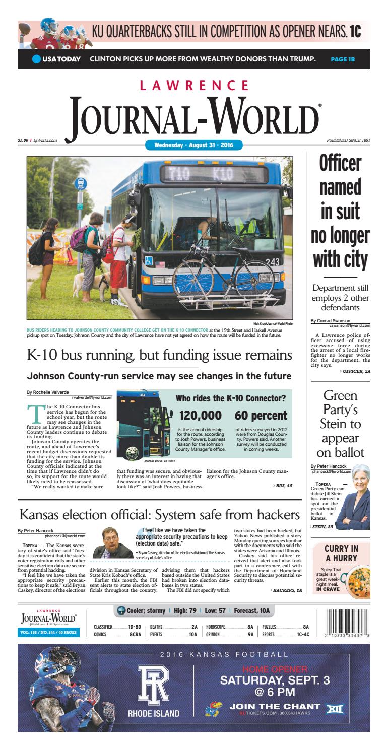 Lawrence Journal-World 08-31-2016 by Lawrence Journal-World - issuu